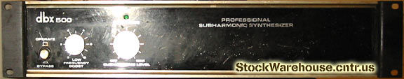 StockWarehouse.cntr.us - DBX 500 Subharmonic Synthesizer, Super Deep ...